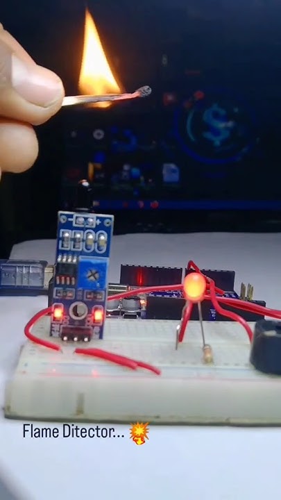 amazing project🥵 flame detector using arduino and flame sensor buzzer # ...