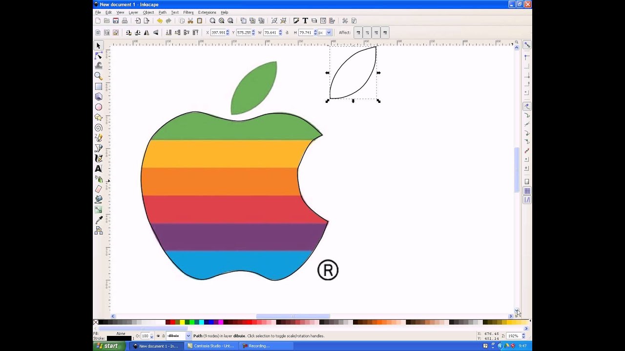 Logo d'Apple amb Inkscape - YouTube