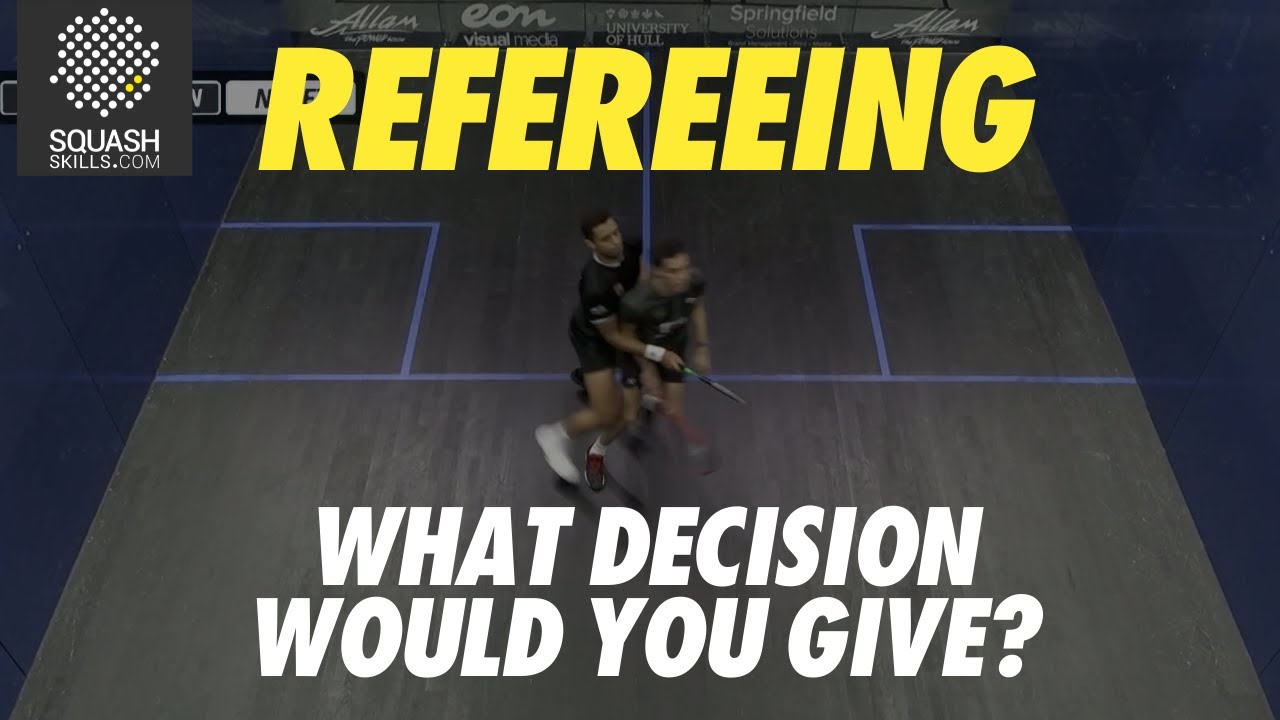 Squash Refereeing: Farag v Asal - No Let - YouTube