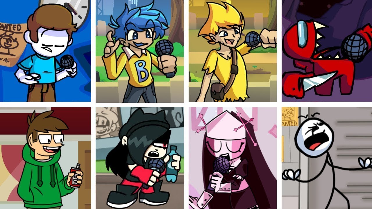 GENOCIDE but Every Turn a Different Character Sings🎙 FNF Genocide but ...