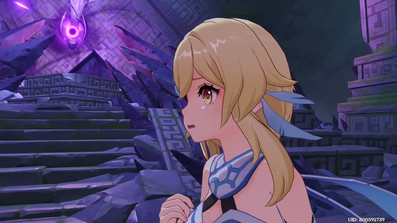 Best Moment Scene Aether Met Lumine - Genshin Impact Story - YouTube