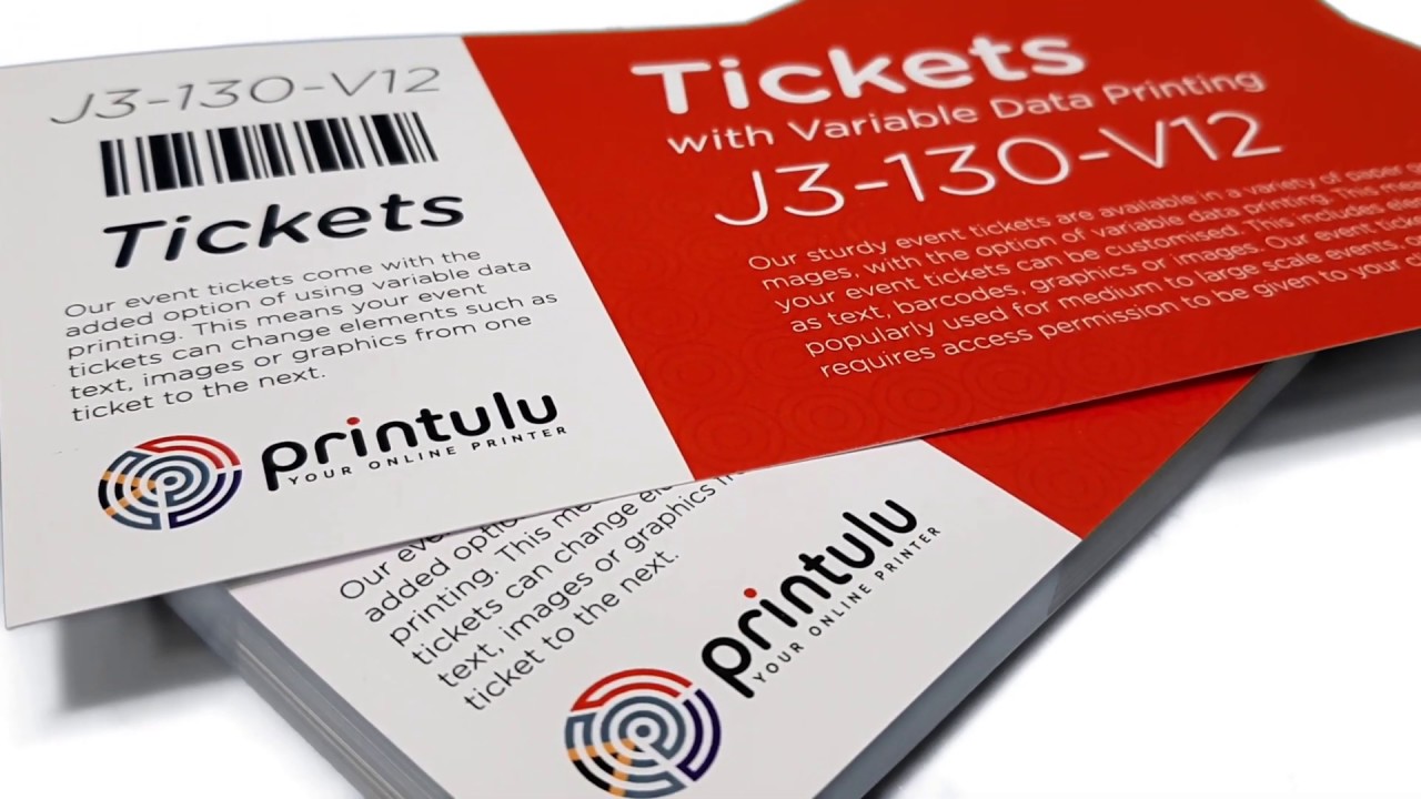 Ticket Printing Affordable Event Tickets At Printulu YouTube Ticket Printing Affordable Event Tickets At Printulu YouTube