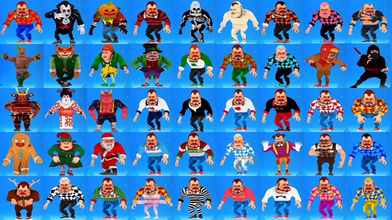 Dark Riddle - All 46 Characters Unlocked - All Neighbor Skins - Android ...