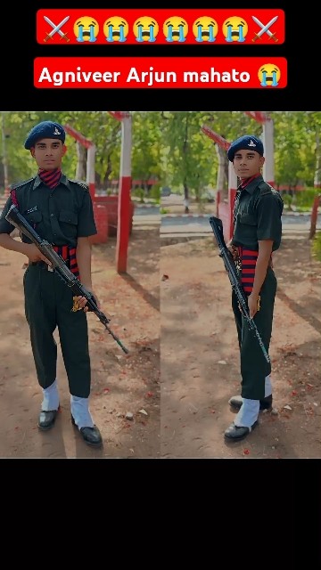 ⚔️Tribute to🔥 Agniveer Arjun mahato 😭 army status⚔️ 😈 HD||#trending 😭🔥#shorts 😈#army #ytshort #⚔ ...