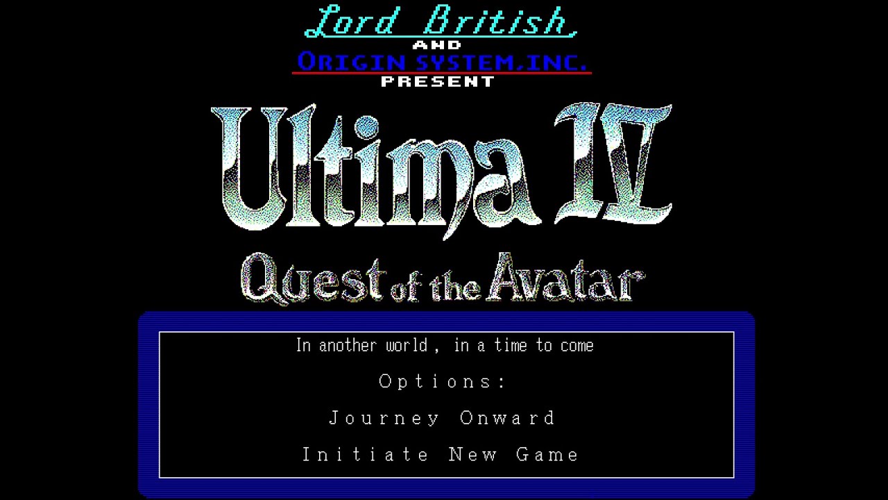 Ultima IV : Quest of the Avatar (FM Towns) – Introduction et écran ...