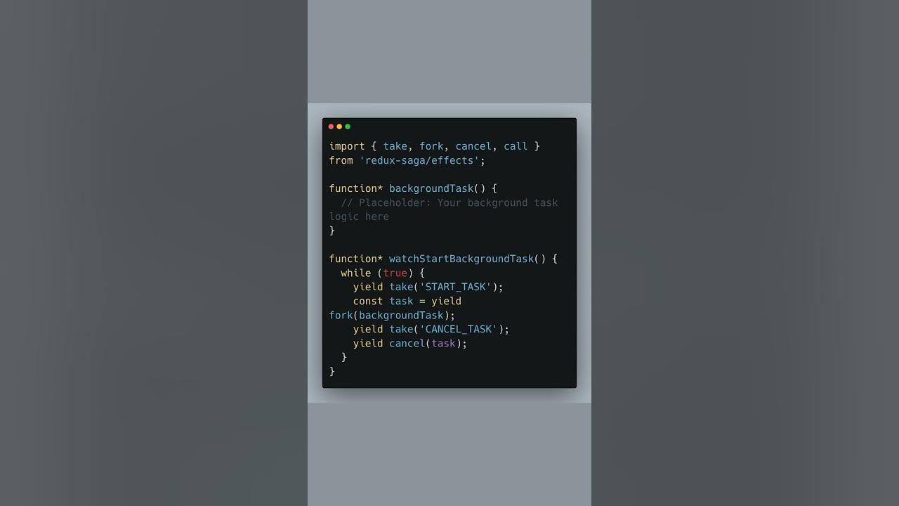 Master Redux Saga Task Cancellation #reduxsaga - YouTube