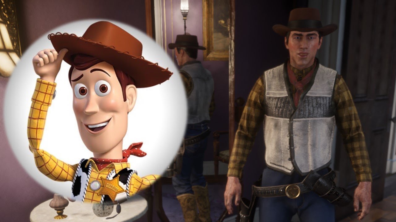 WOODY (TOY STORY) IN RED DEAD ONLINE - YouTube