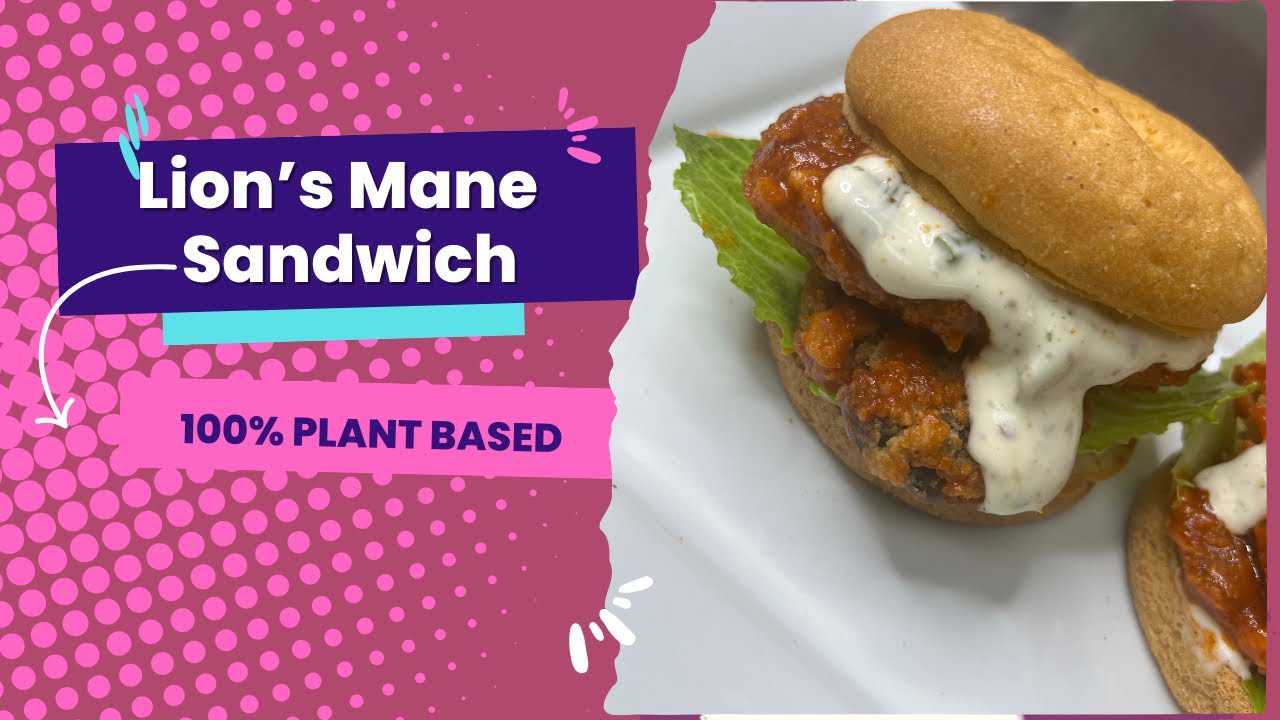 Lion’s Mane Vegan Sandwich-easy recipe tutorial - YouTube
