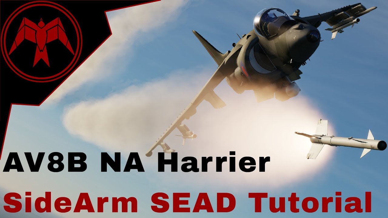 DCS AV-8B NA Harrier Sidearm SEAD Tutorial - YouTube