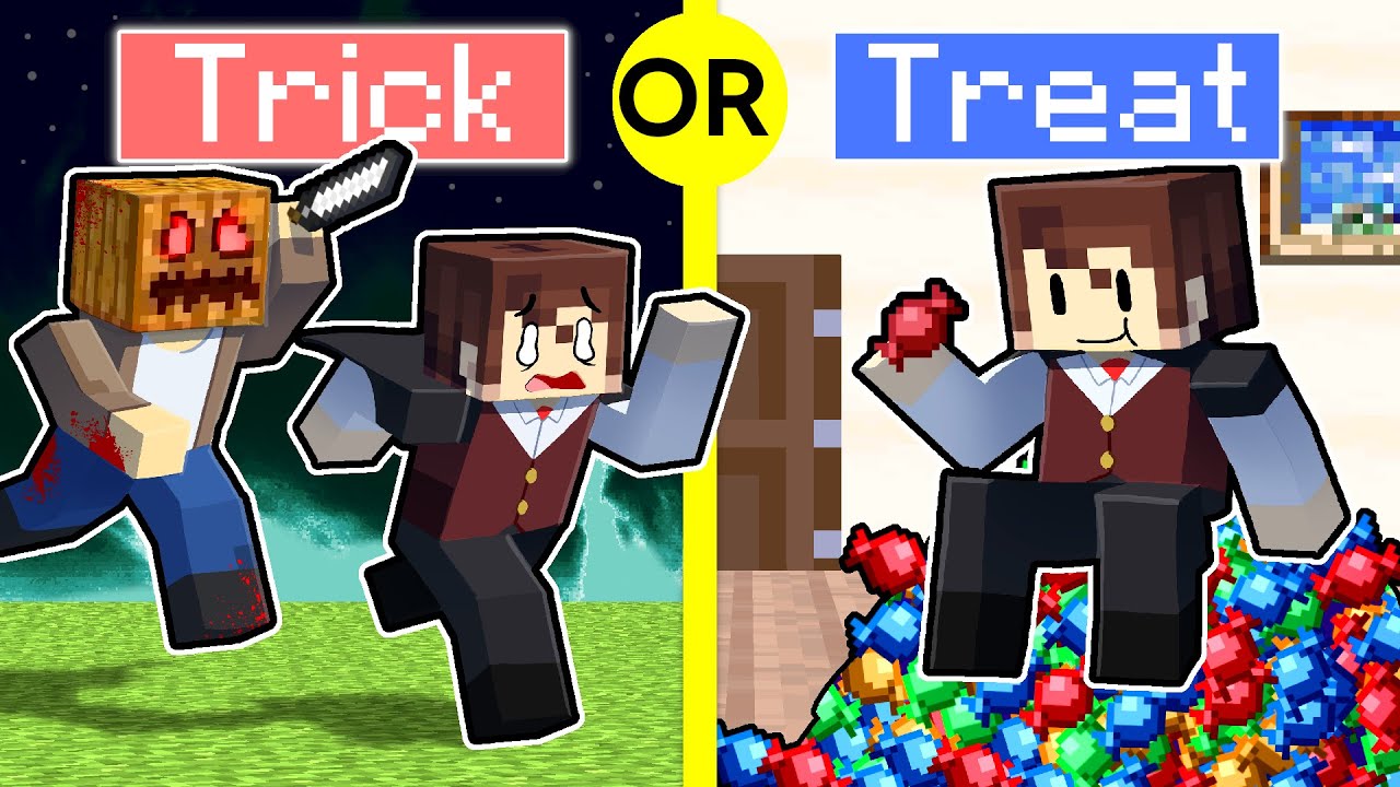Minecraft But It's TRICK OR TREAT! - YouTube