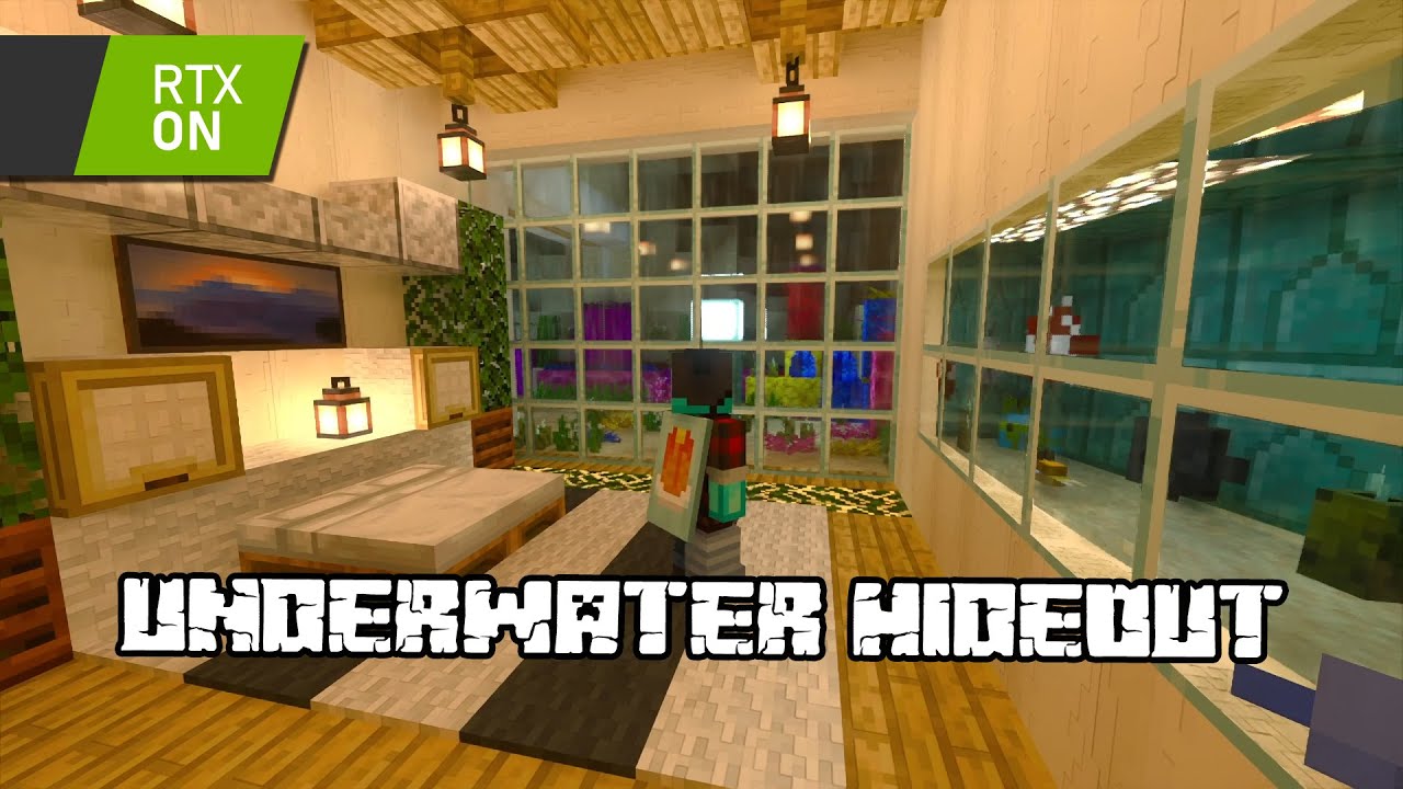 My Minecraft Survival Underwater hideout sneak peek - YouTube