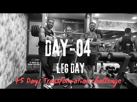 45 Days Transformation challenge | Day 4 Leg Day #transformation # ...