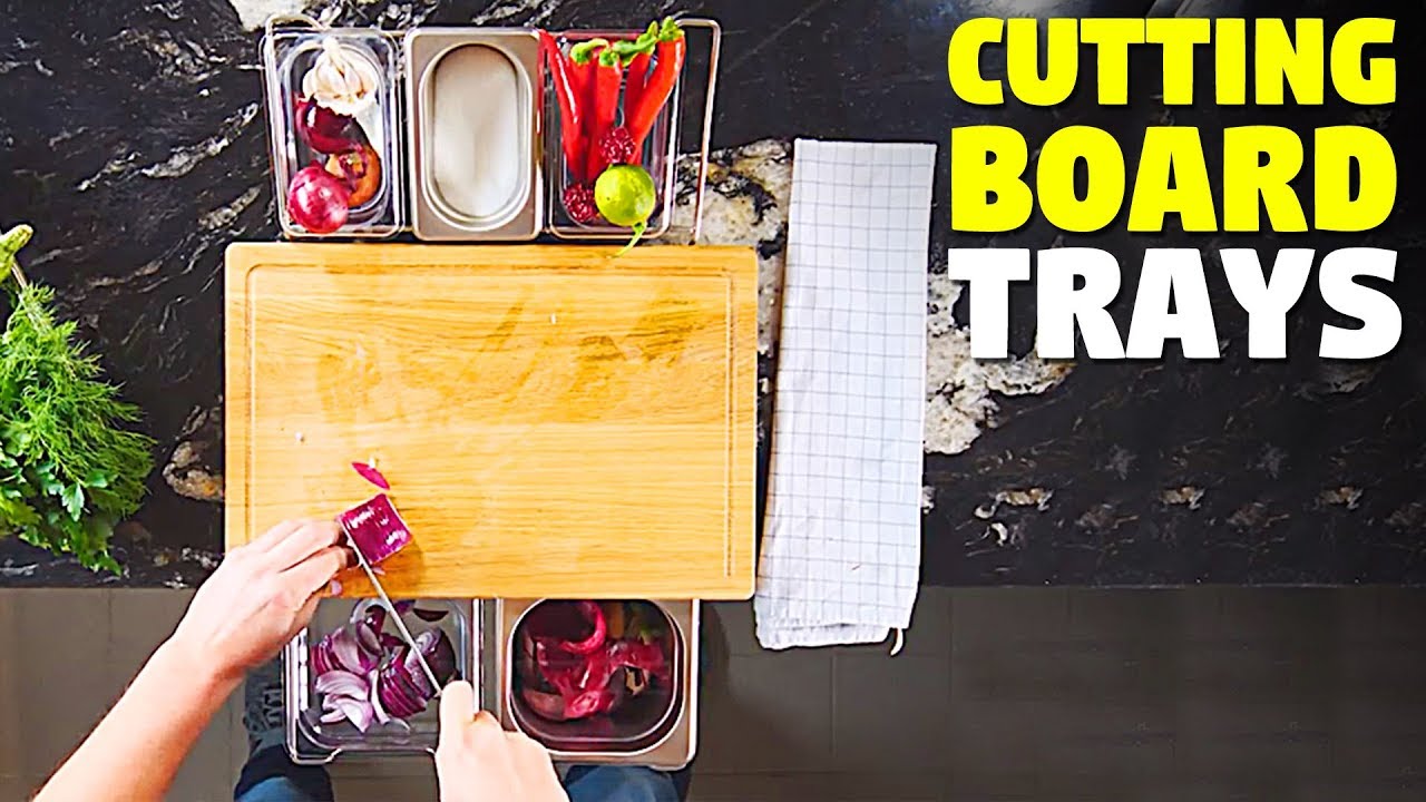 Awesome Cutting Board With Trays - YouTube
