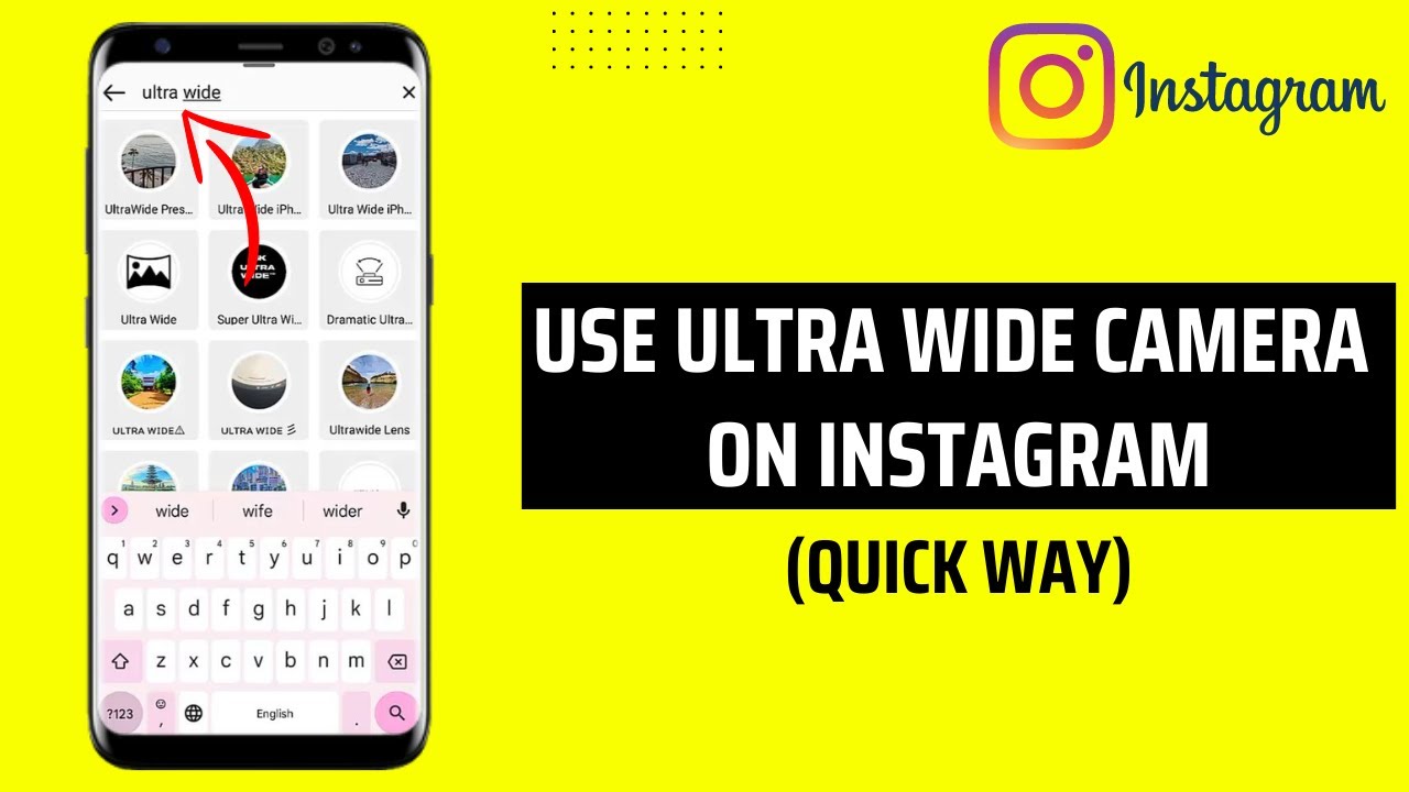 How To Use Ultra Wide Camera On Instagram - YouTube