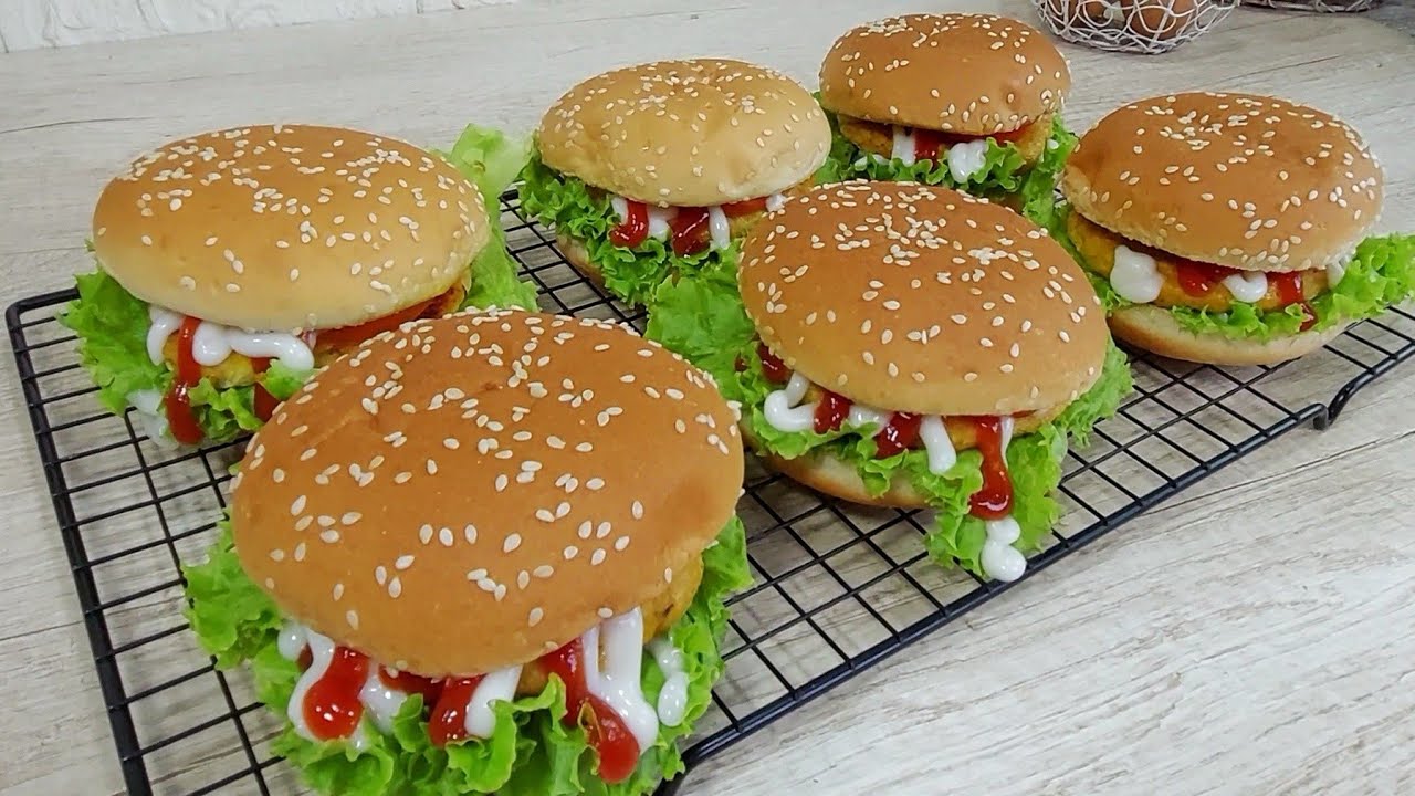 JUALAN BURGER EKONOMIS DENGAN PATTIES BURGER HOMEMADE @DapurAyami - YouTube