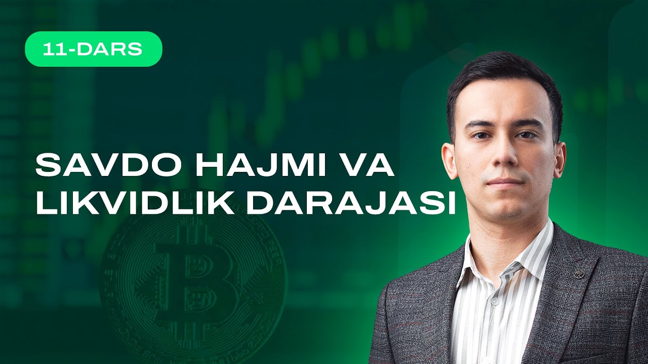 11-dars. Savdo hajmi va likvidlik darajasini o'rganamiz. Tradingview| HBS Darslari - YouTube