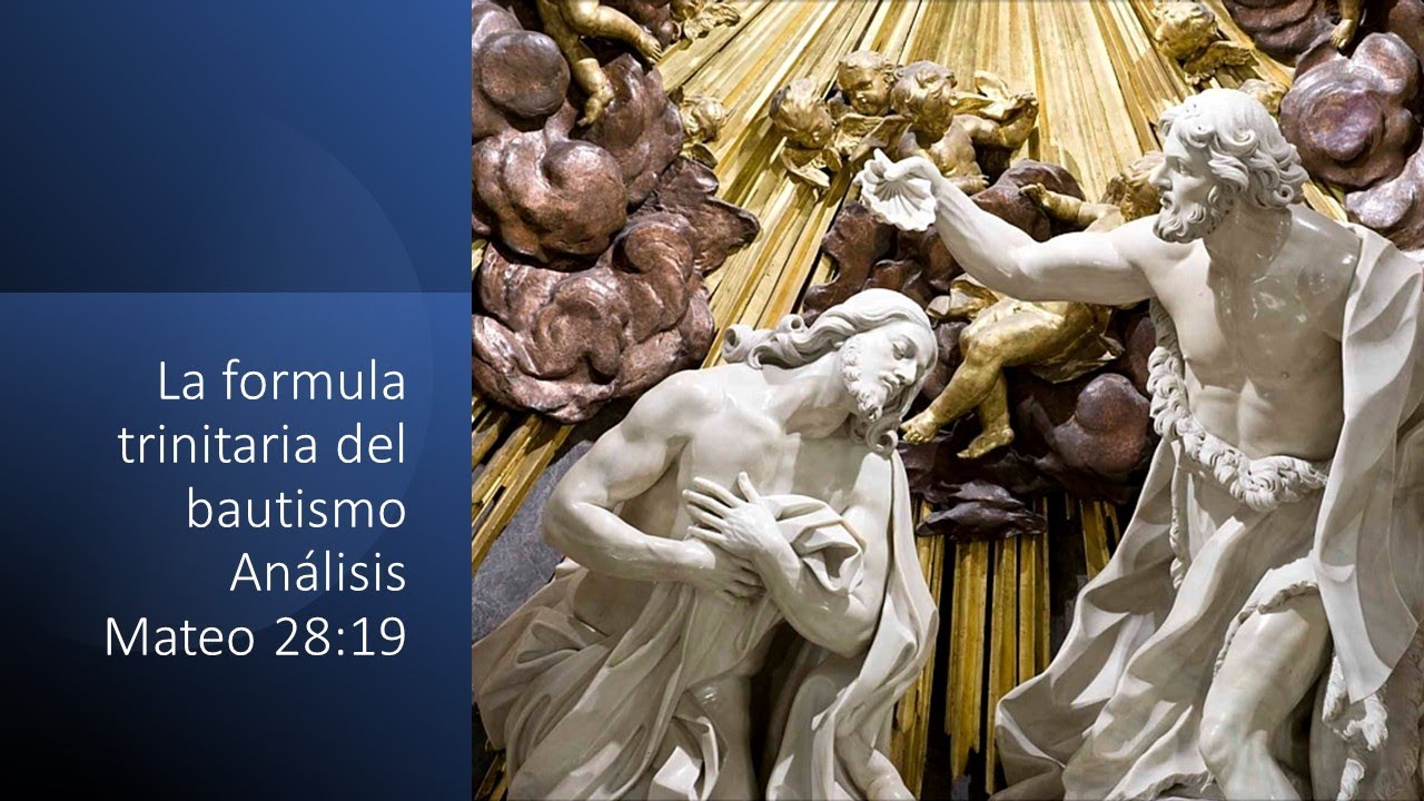 La formula trinitaria del bautismo ( Análisis Mateo 28:19) - YouTube