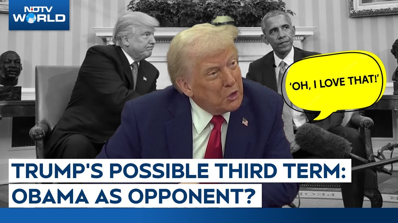 Trump Third Term | Trump Was Asked About Obama Running Against Him For ...