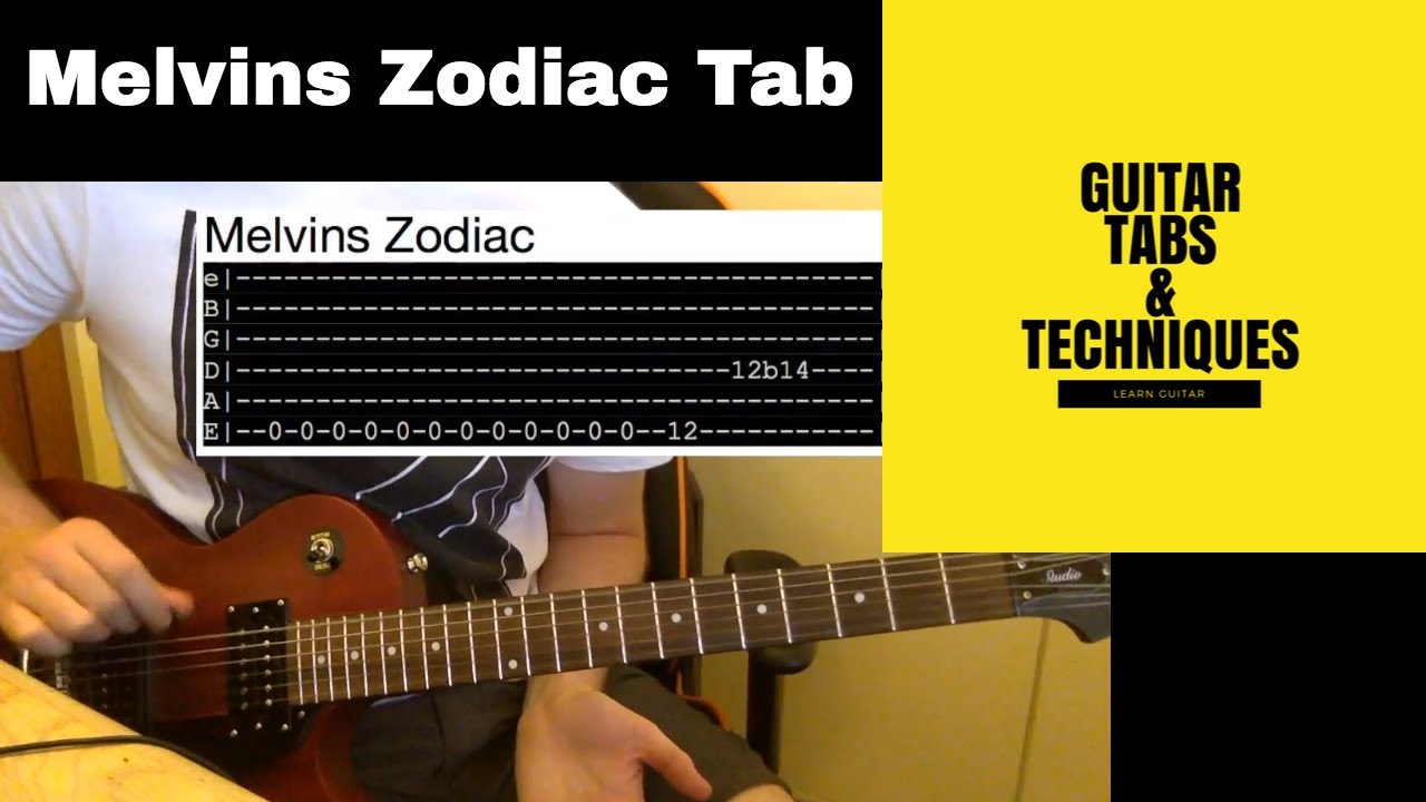 Melvins Zodiac Guitar Lesson Tutorial With Tabs - YouTube