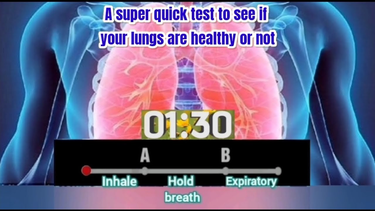 A super quick test to see if your lungs are healthy or not #challenge # ...