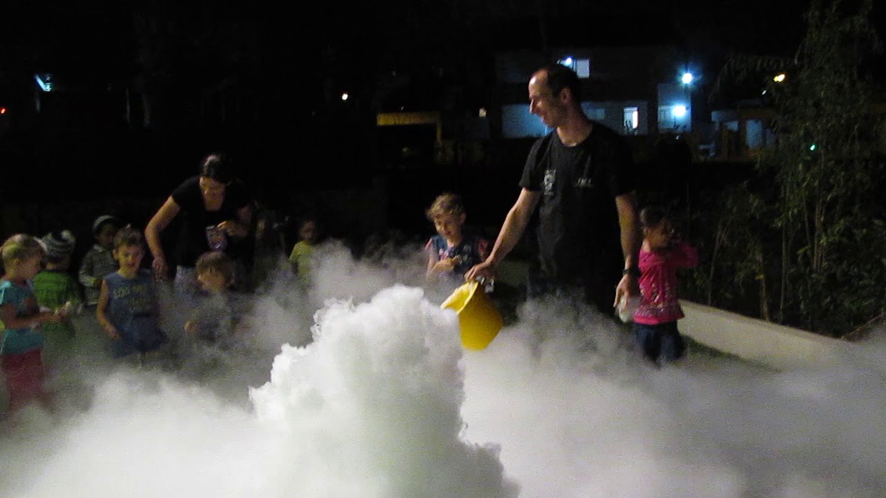 foam bomb in a kids birthday party - YouTube