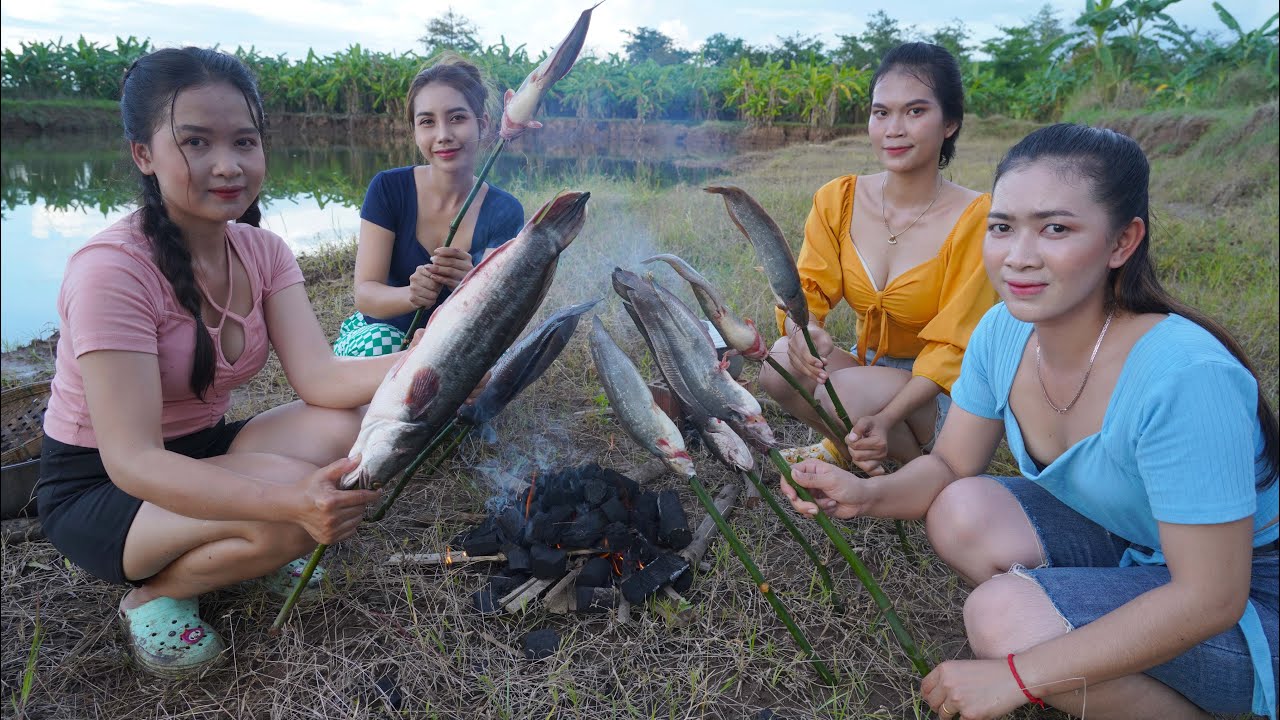 Cook and eat fish roasted with my family recipe - Amazing video - YouTube
