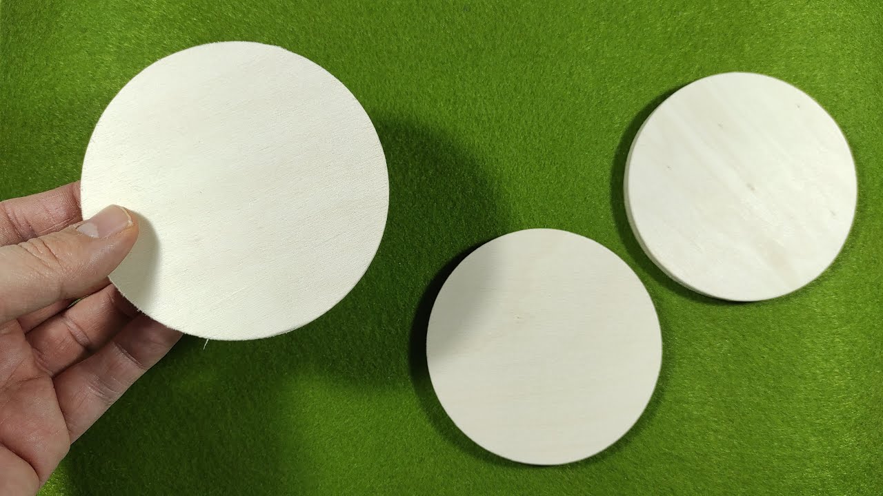 No podrás creer lo que he hecho con estos círculos de madera... - YouTube