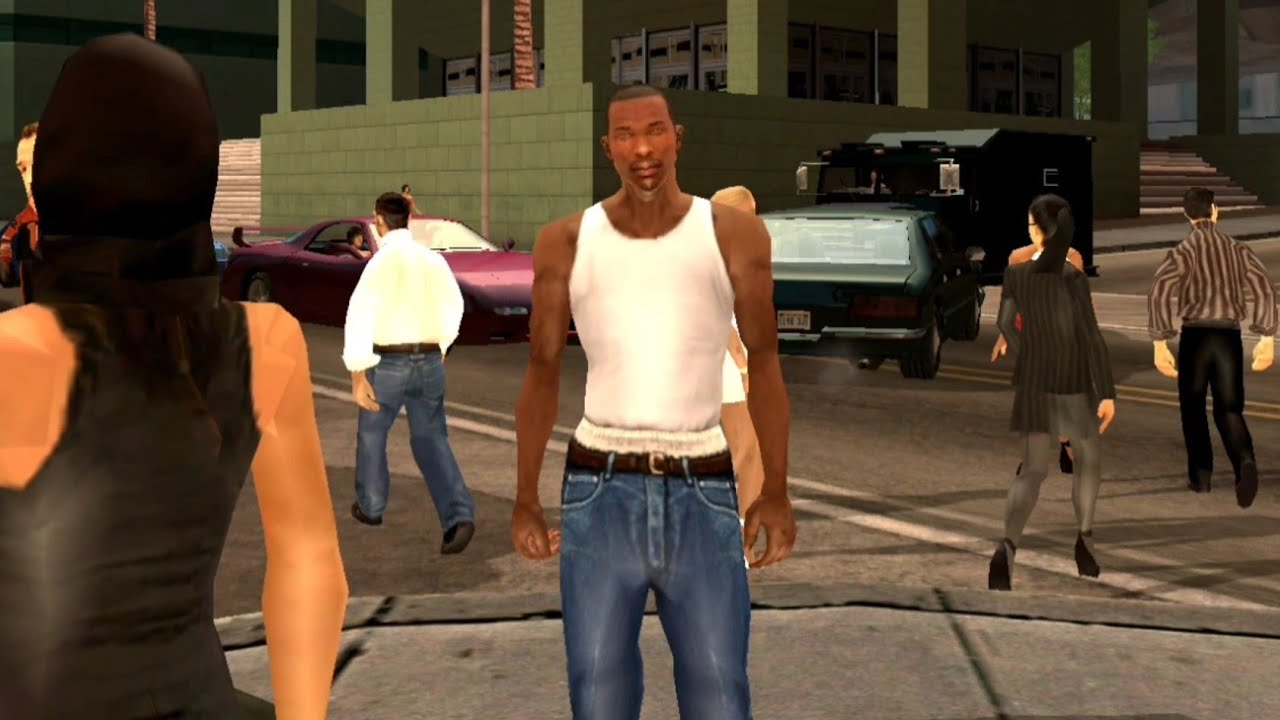 GTA SA - A Day at Urban Intersection of Los Santos - YouTube