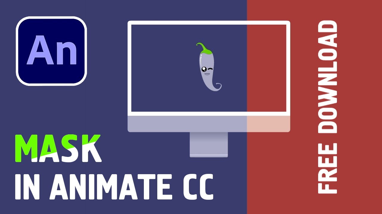 How to Create MASK Animation in Adobe Animate CC (Download Project for ...