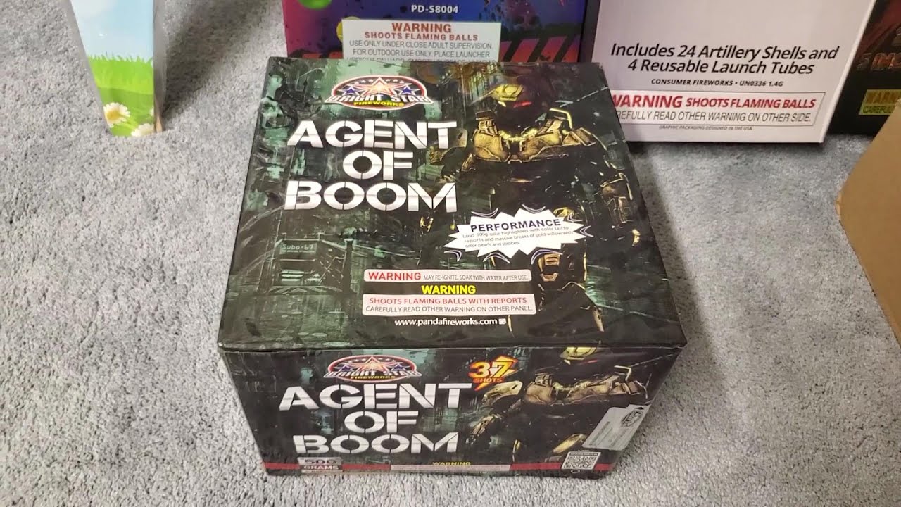 Fireworks Demo (500 Gram Cake) - Agent of Boom (Bright Star) - *GOOD ...