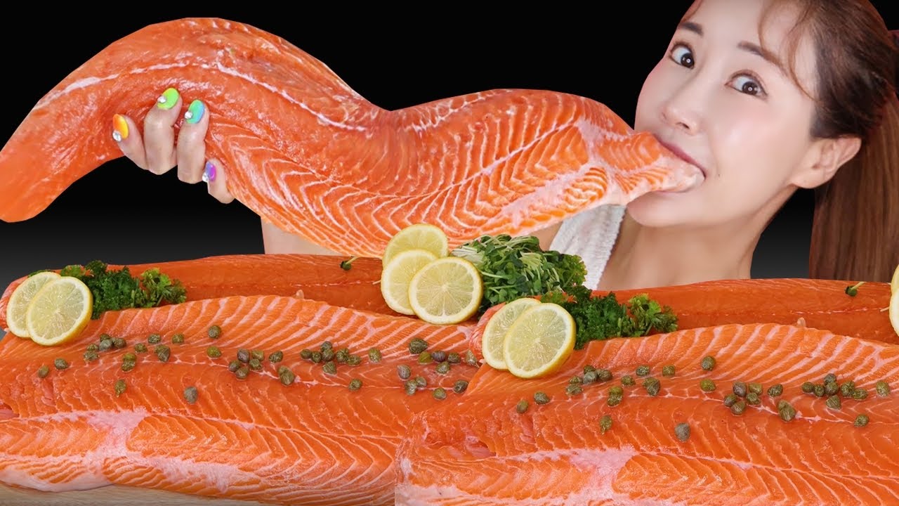 Whole Salmon Sashimi Eating Sounds Mukbang 7kgํต์ฐ์ด ๐์
์ ๊ฐ๋ ์ฐ์ดํ ใขใใใณ ์ดํ
์ฌ์ด๋