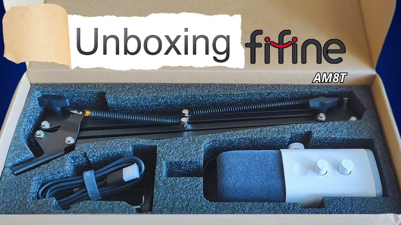 Fifine Kit | Unboxing do MELHOR Microfone - YouTube