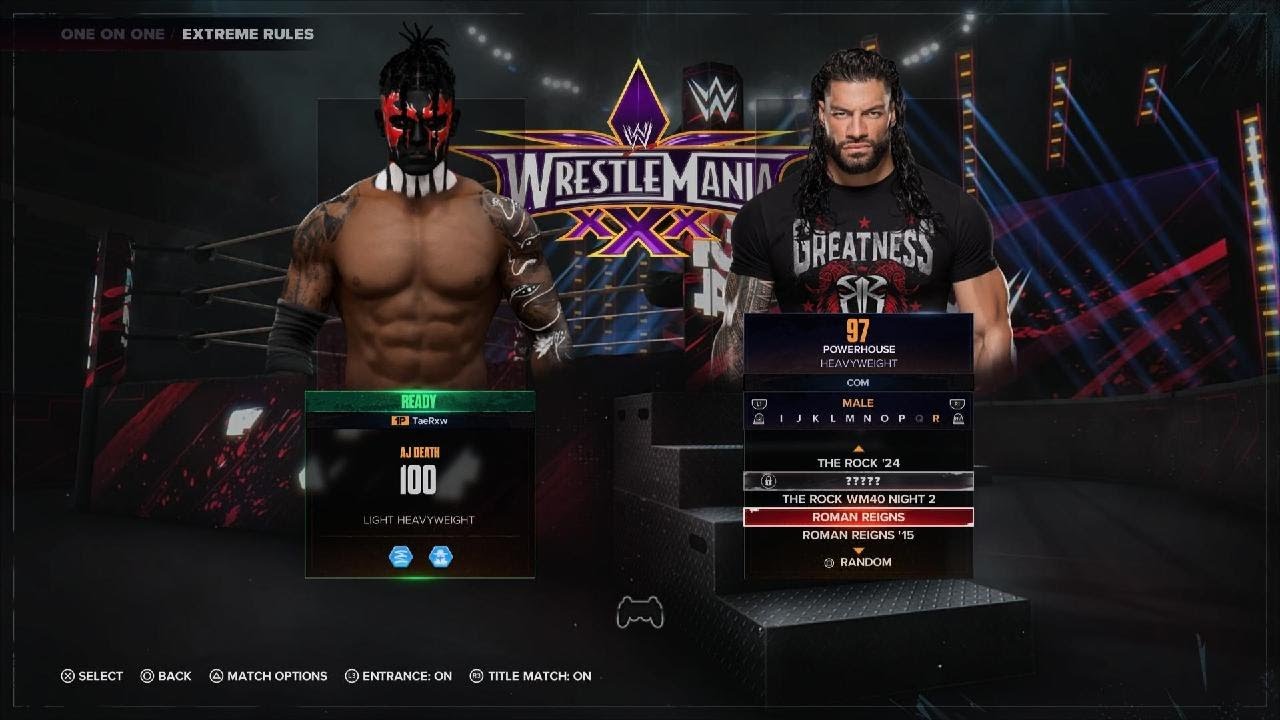 WWE 2K24 AJ Death Vs The Fiend Bray Wyatt WWE World Heavyweight ...