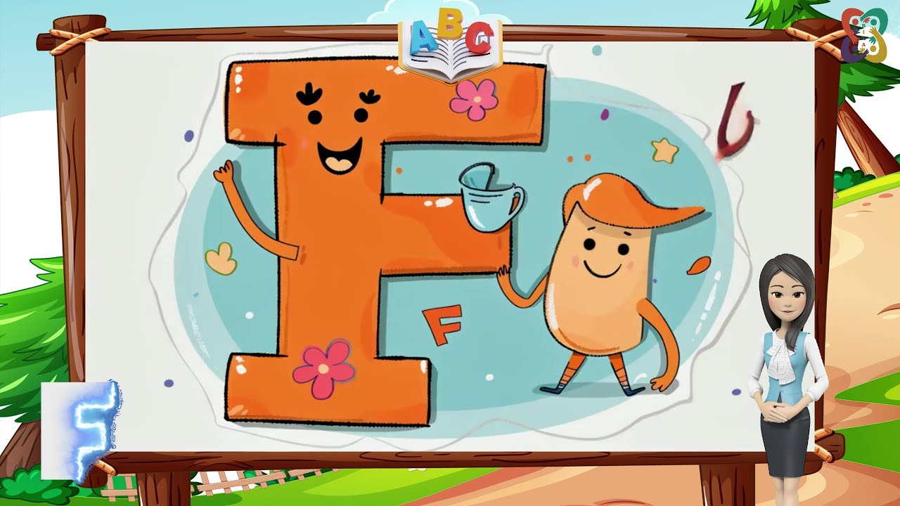 The Letter 'F' - Fun Letters 🦊🐸🌈|🎶 Educational and Fun Baby and ...