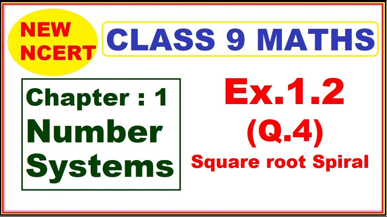 Class 9 Maths | Ex.1.2 Q4 | Chapter 1 | Number Systems | New NCERT ...