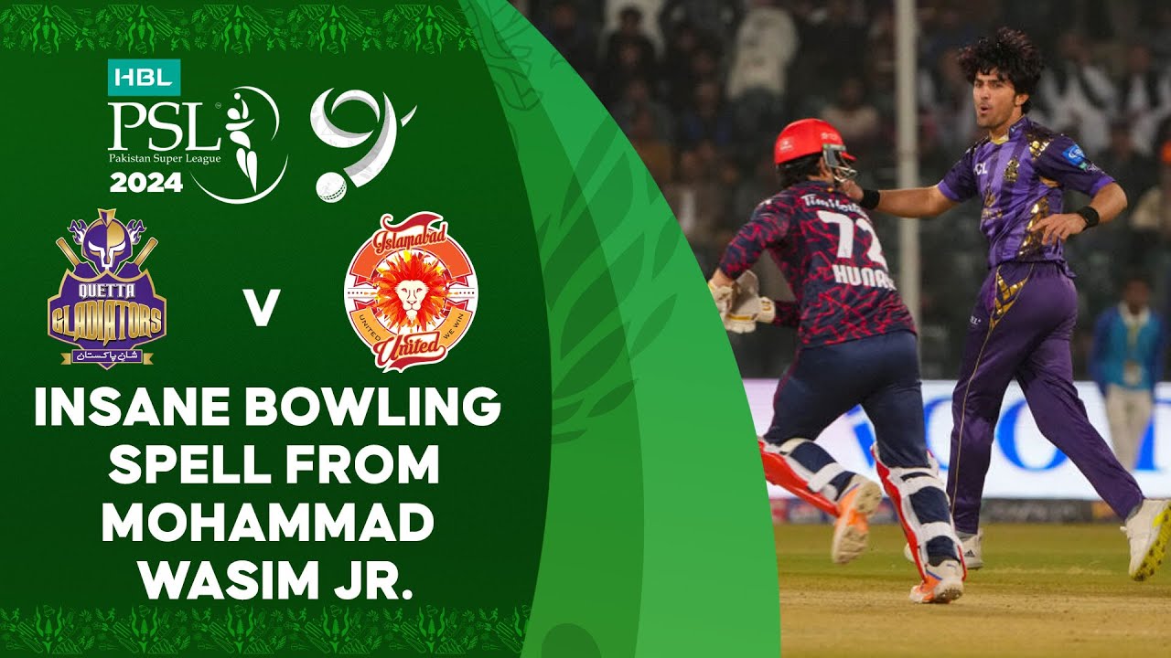 Insane Bowling Spell From Mohammad Wasim Jr. | Quetta vs Islamabad ...