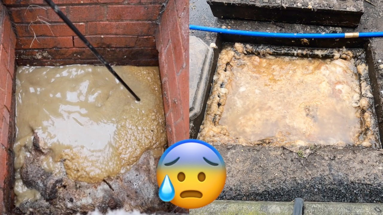 How to unblock a manhole - YouTube