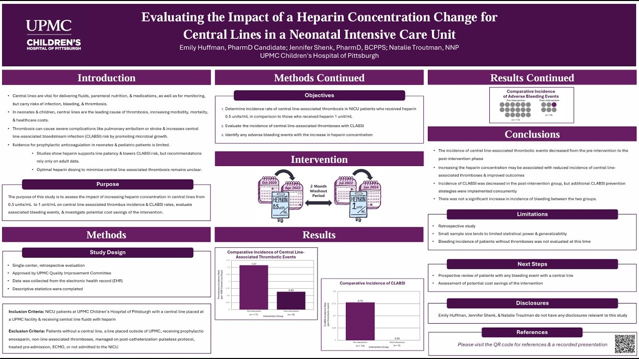 Impact of a Heparin Concentration Change for Central Lines in a ...