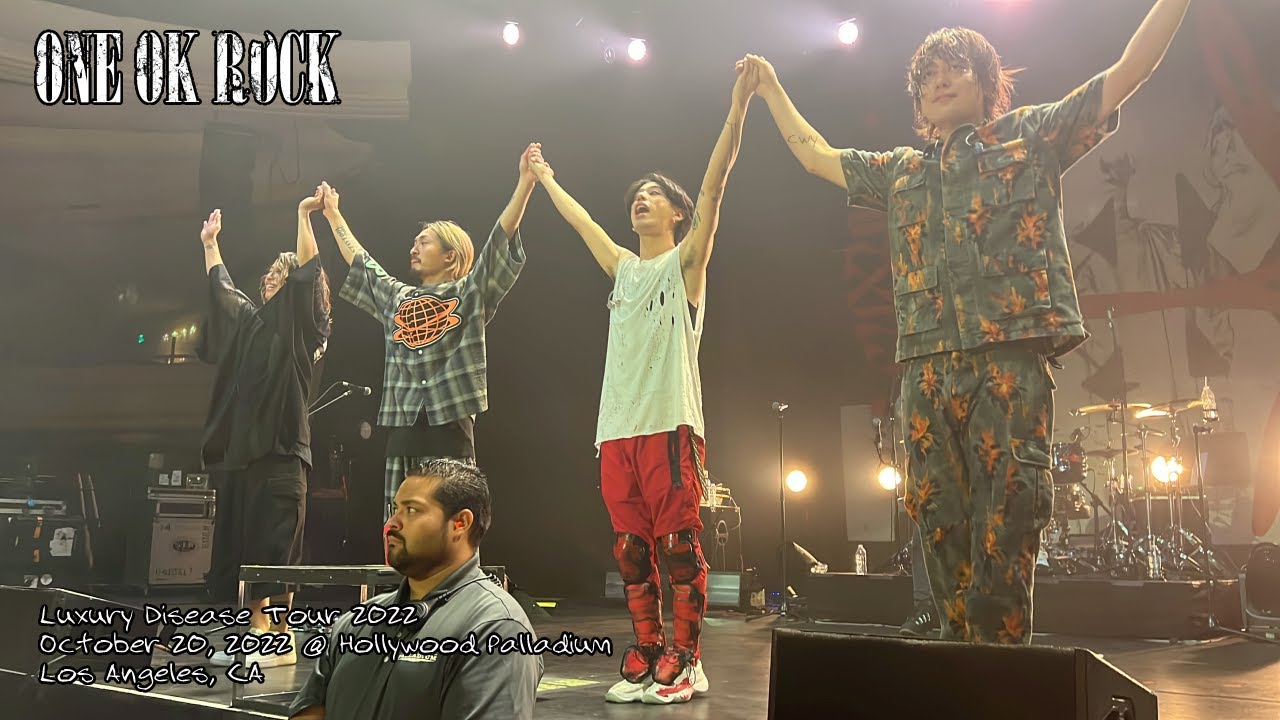 ONE OK ROCK Luxury Disease Tour North America 2022 @ Los Angeles, CA ...