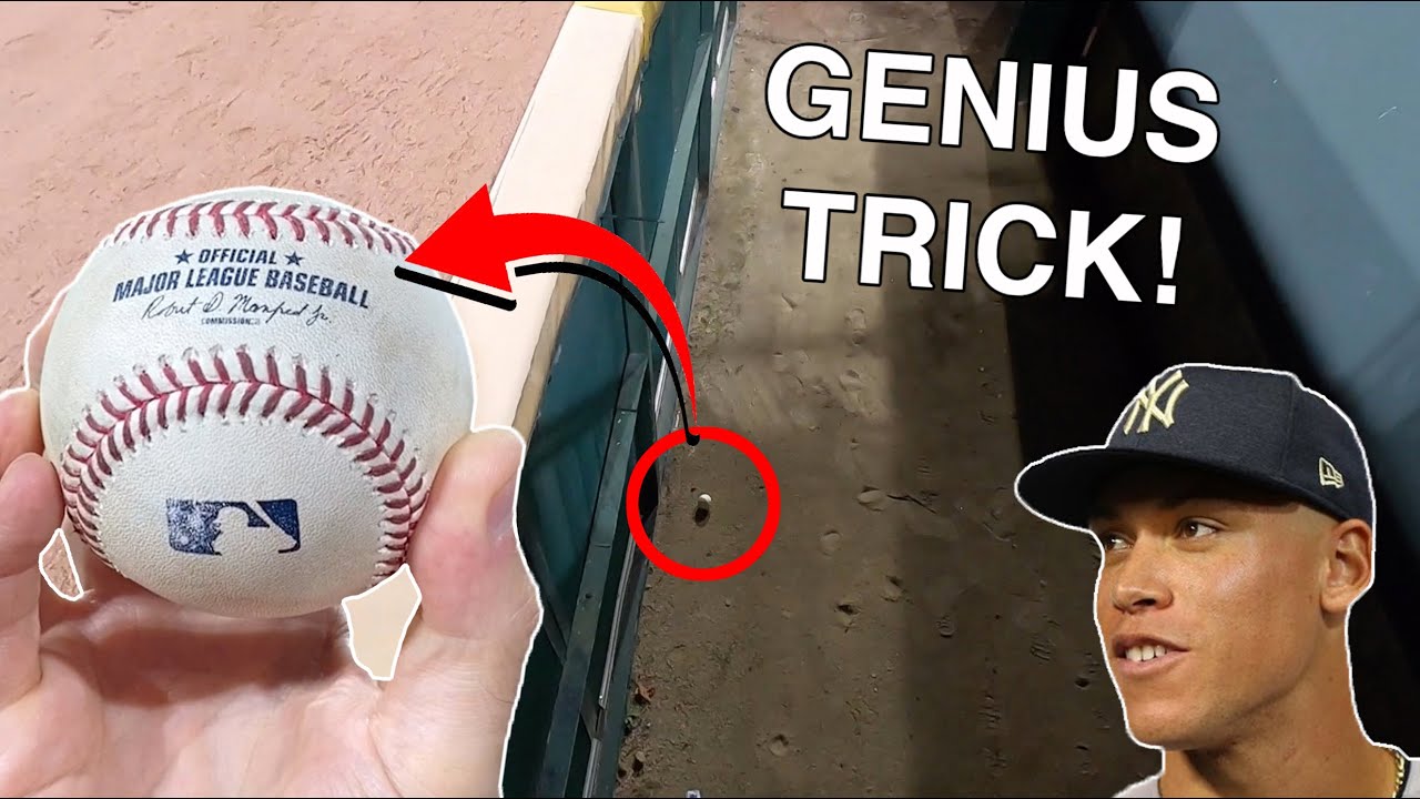 GENIUS-LEVEL baseball hack! Look how I got this Aaron Judge game home ...