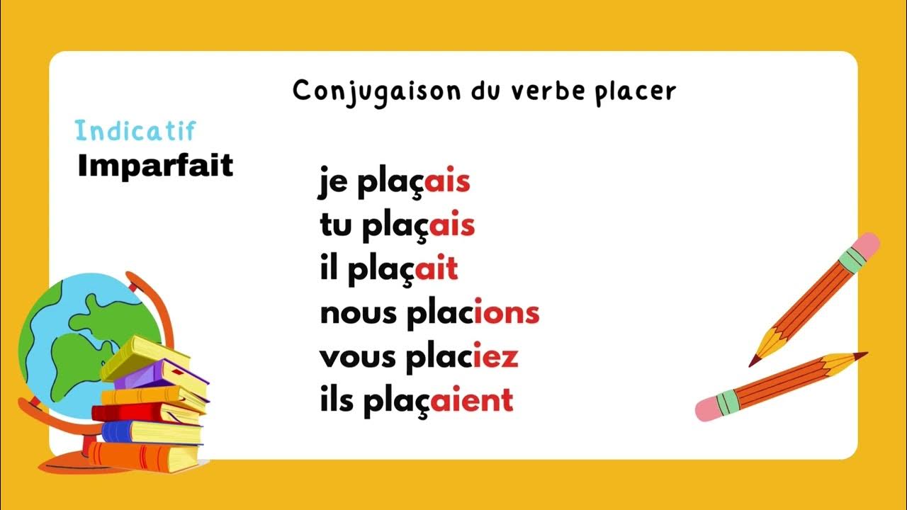 La conjugaison du verbe placer - YouTube