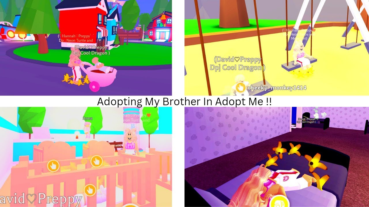 ADOPTING MY BROTHER IN ADOPT ME !!!! #Crazy [ Hannah~Banana ] - YouTube