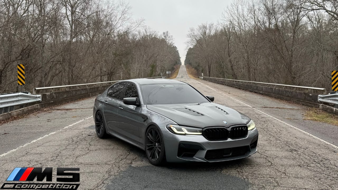 CUTTING UP ON THE BACKROADS IN MY F90 M5 - YouTube