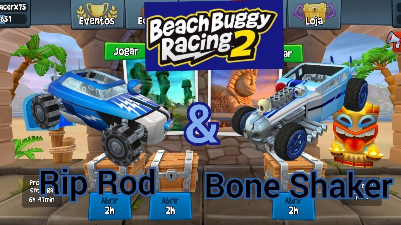 Rip Rod &Bone shaker |Beach Buggy racing 2 - YouTube