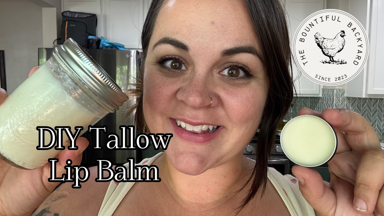 DIY Tallow Lip Balm | Easy 4-Ingredient Recipe for Natural, Nourishing ...