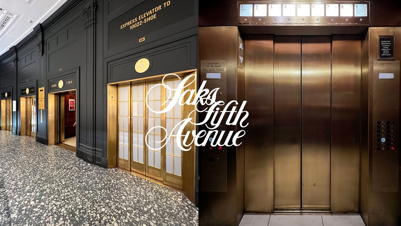 GORGEOUS Old OTIS Traction Elevators - The Original Saks Fifth Avenue ...