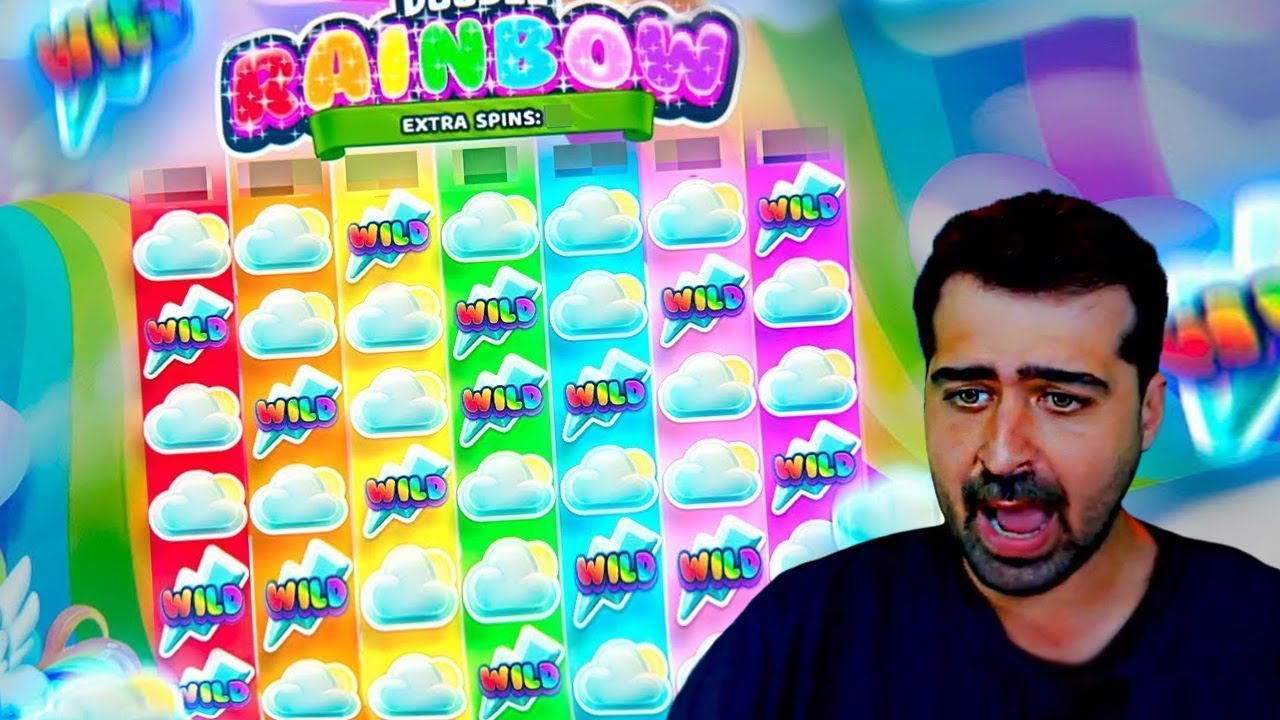 MUITAS NUVENS & MULTIPLICADORES em DOUBLE RAINBOW SLOT!! - YouTube