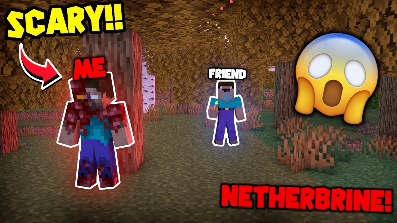 I became Netherbrine to Troll My Friend in Minecraft || Minecraft ...