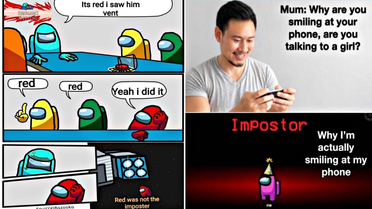 Among Us 😈 Memes 😁| Funny Memes that you can relate | Mr Hell Fire ...