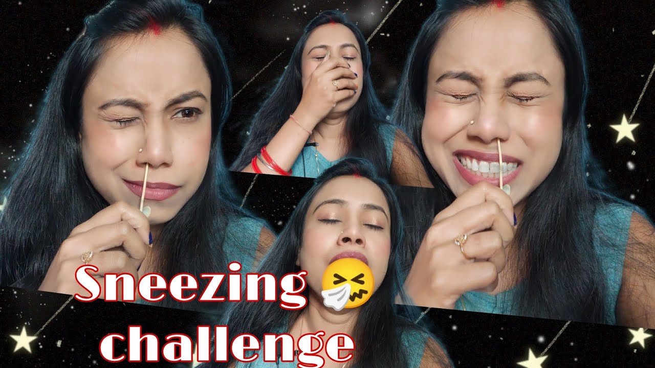 Sneezing 🤧 challenge with the help of toothpick #noseblowing # ...